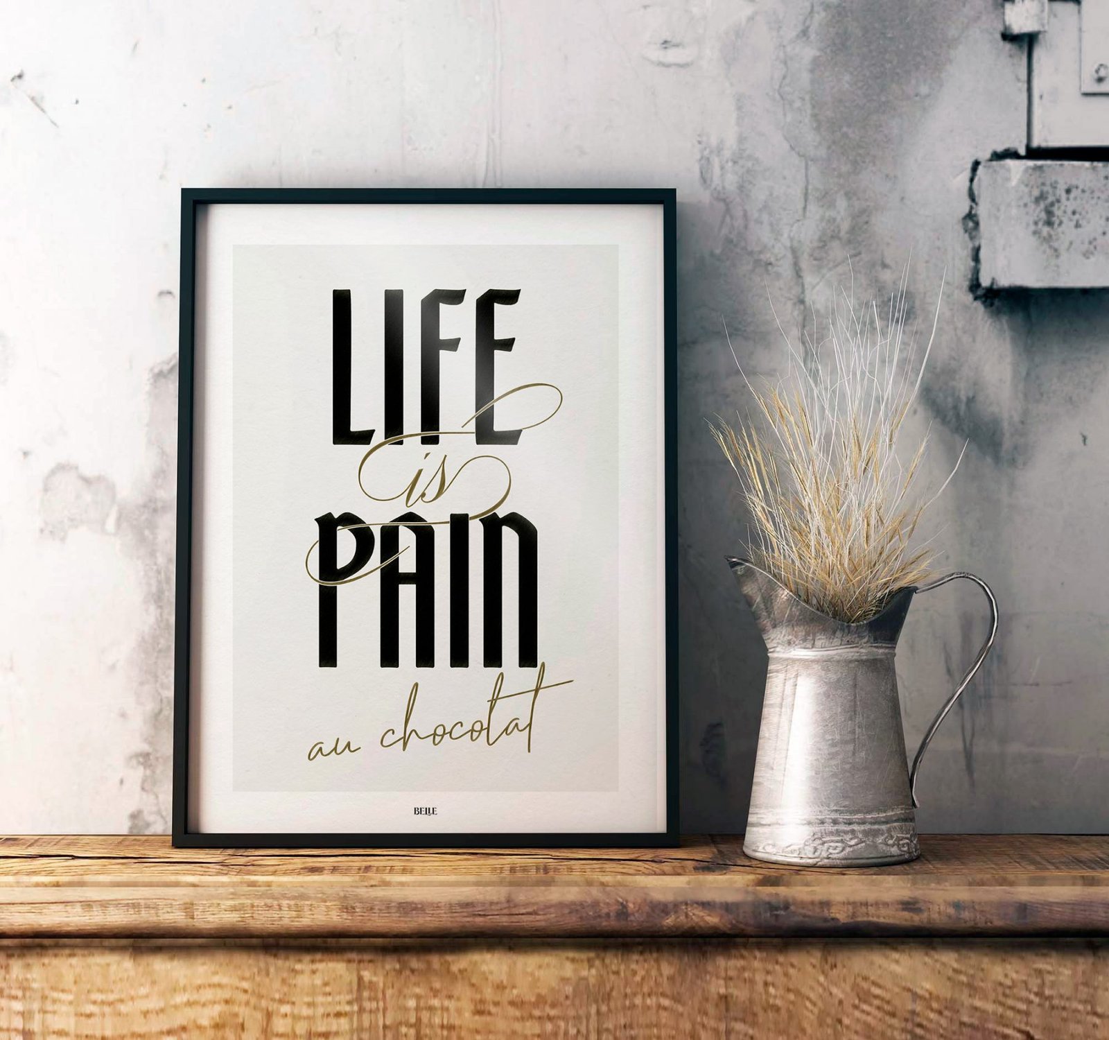 Life is pain au chocolat | Affiche • Studio Topo