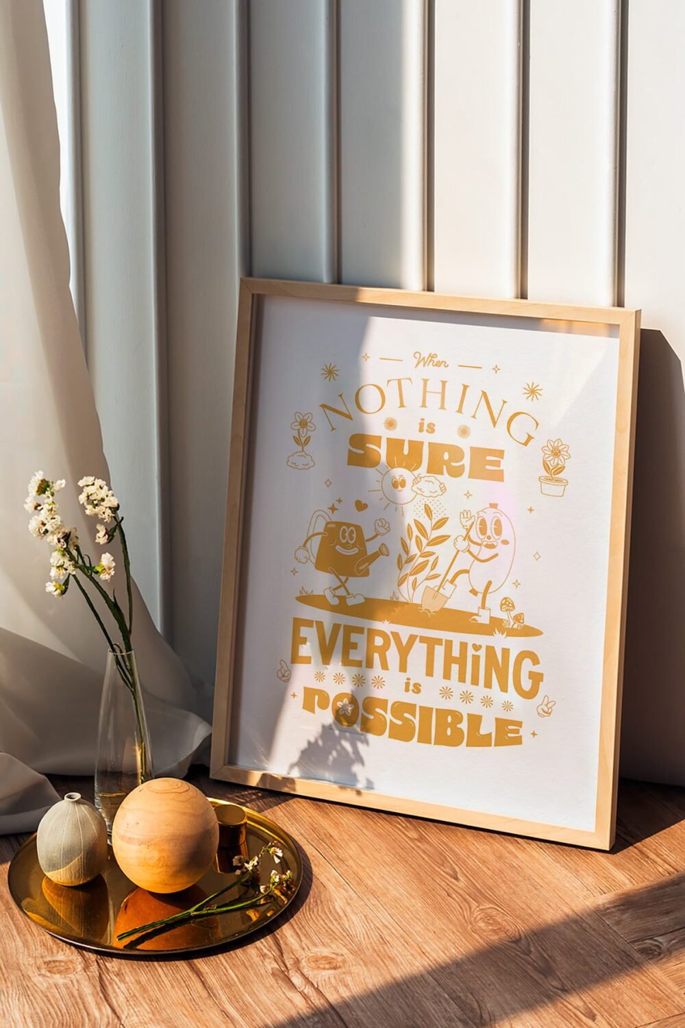 When nothing is sure everything is possible | Affiche • Affiche illustrée