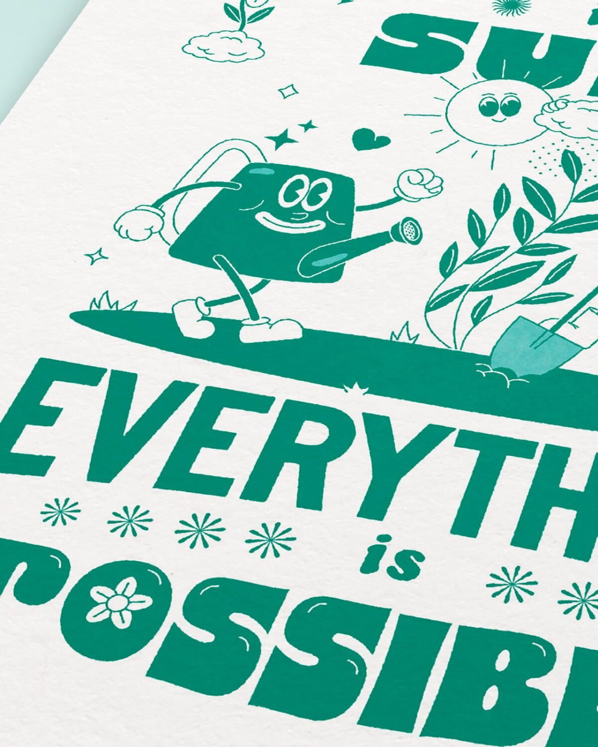 When nothing is sure everything is possible | Affiche • Affiche illustrée