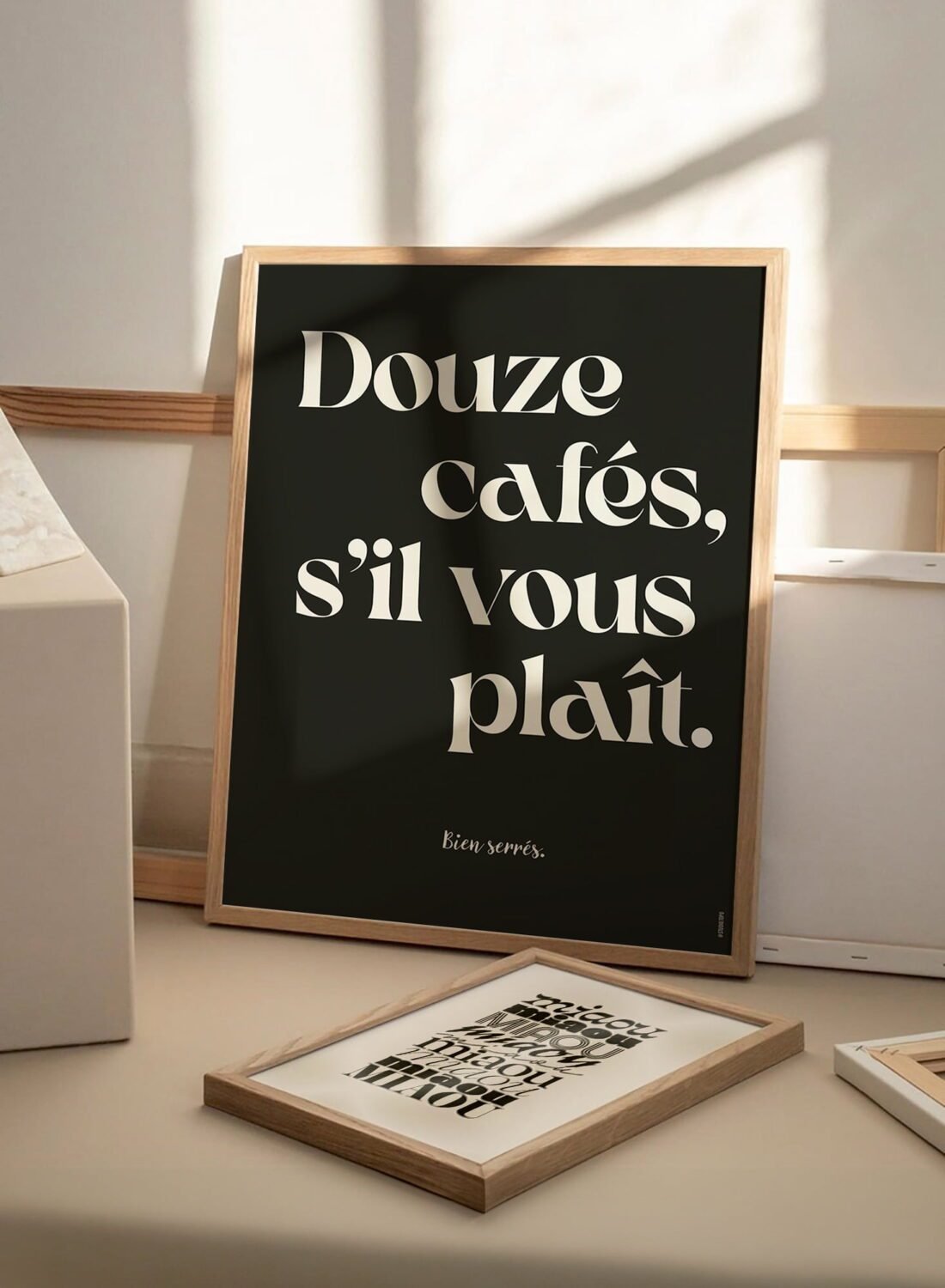 Douze cafés, s'il vous plaît | Affiche • Affiche café
