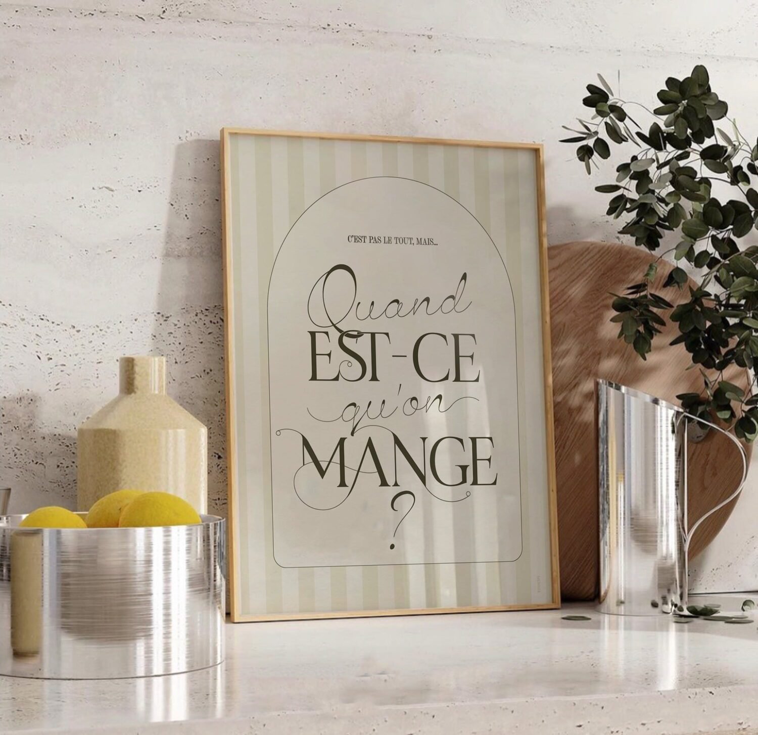 Affiche Quand est-ce qu’on mange ? | Affiche • Studio Topo