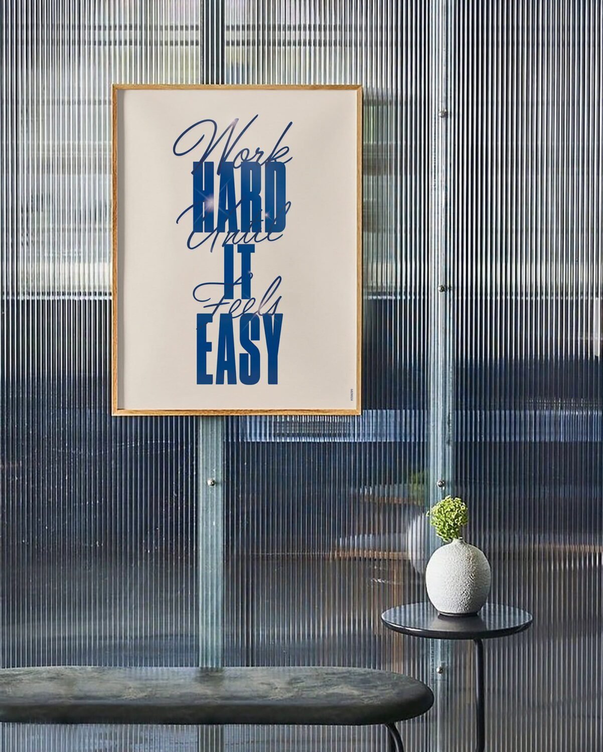 Affiche • Work hard until it feels easy | Affiche • Studio Topo
