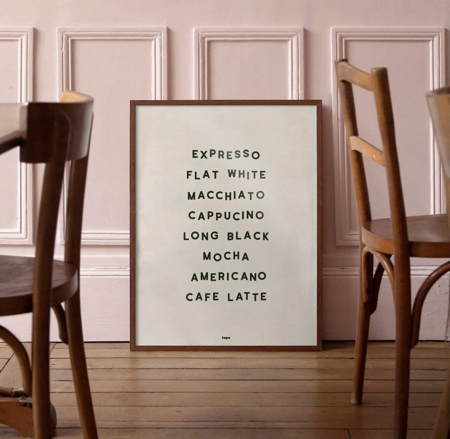 Affiche des Types de cafés | Affiche • Studio Topo