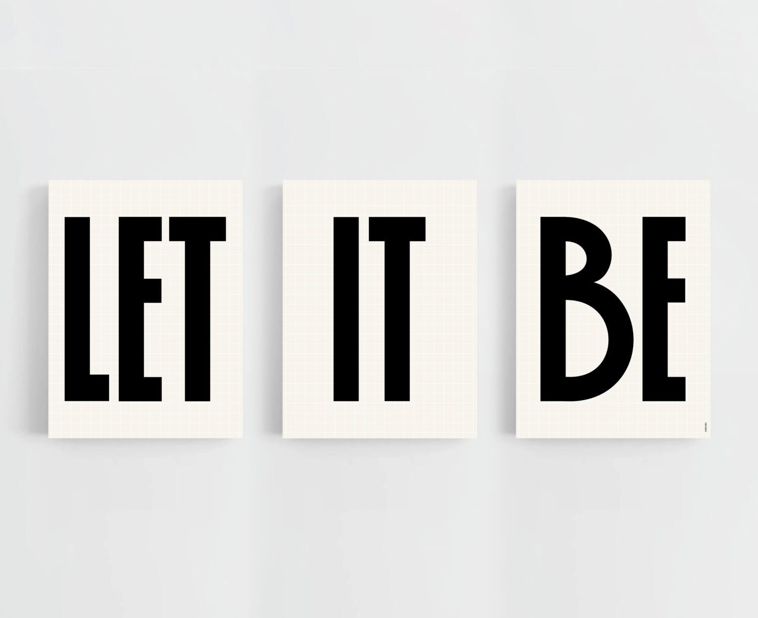 Let it be | Trio d'affiches • Affiches des Beatles