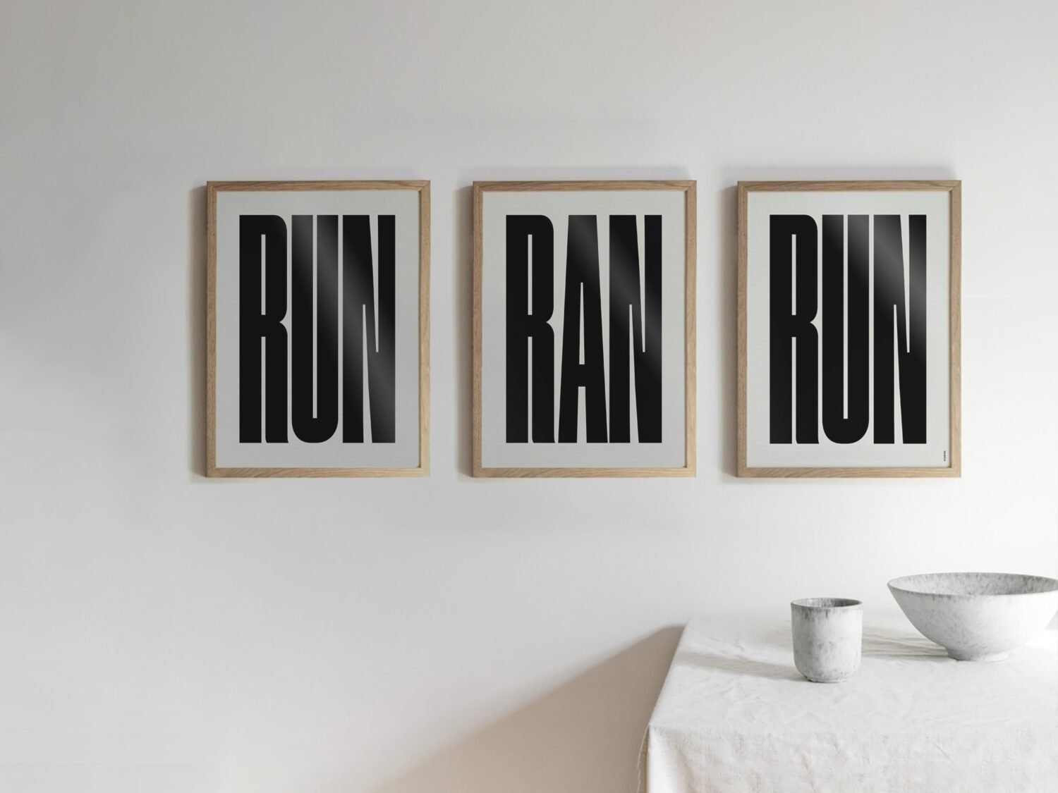 RUN RAN RUN | Trio d'affiches • Affiches des Beatles